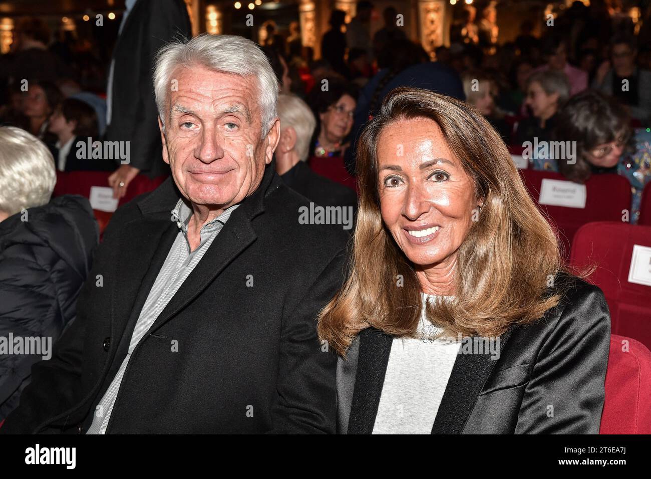 Paris, France. 09th Nov, 2023. French producer Gilbert Coullier (L ...