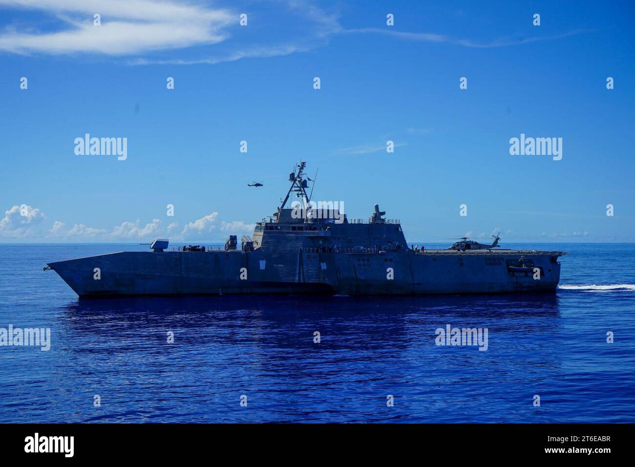 USS Jackson (LCS-6) underway in the Philippine Sea on 18 October 2021 ...
