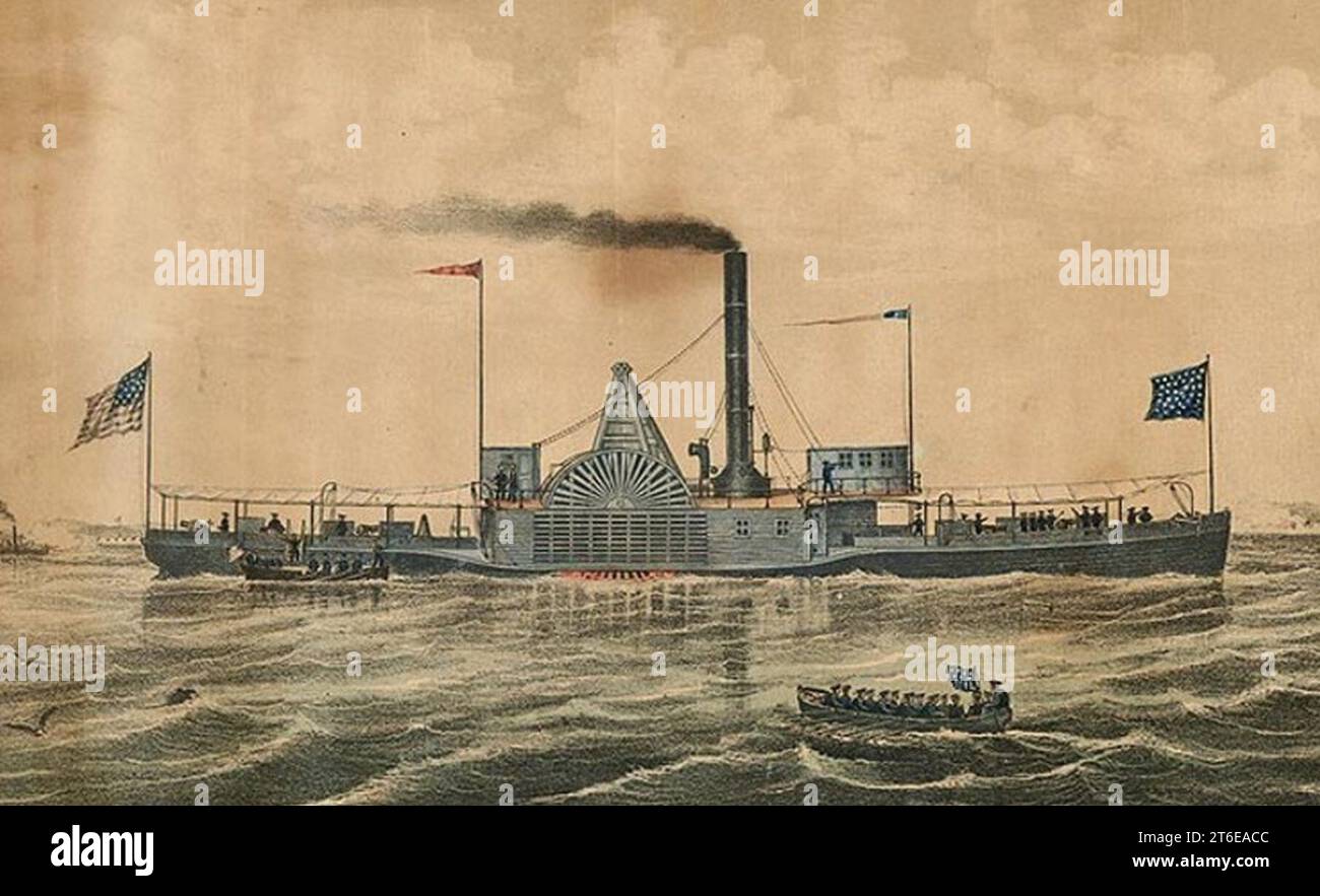 USS Jacob Bell, Union Navy Stock Photo - Alamy