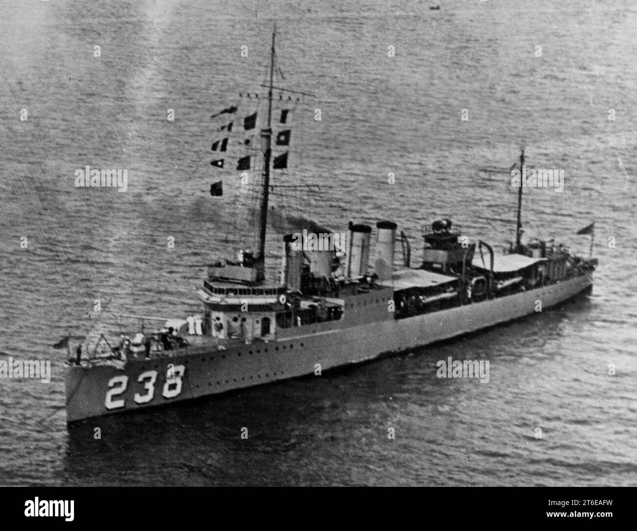 USS James K. Paulding (DD-238) at anchor in the early 1920s Stock Photo ...