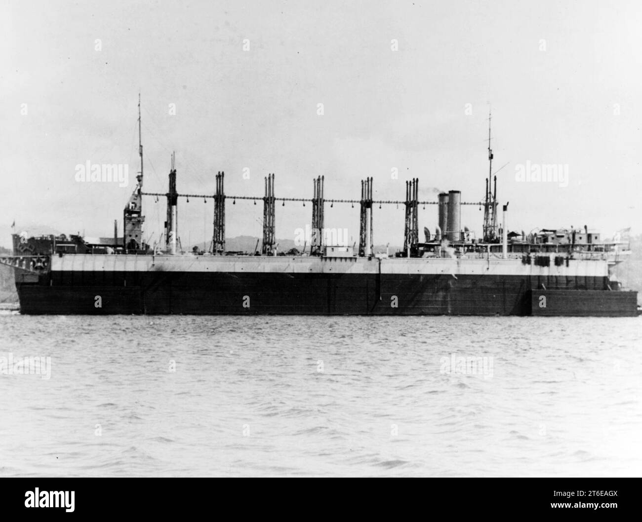 USS Jason (AV-2) in drydock USS Dewey (YFD-1), at Olongapo, Philippine ...