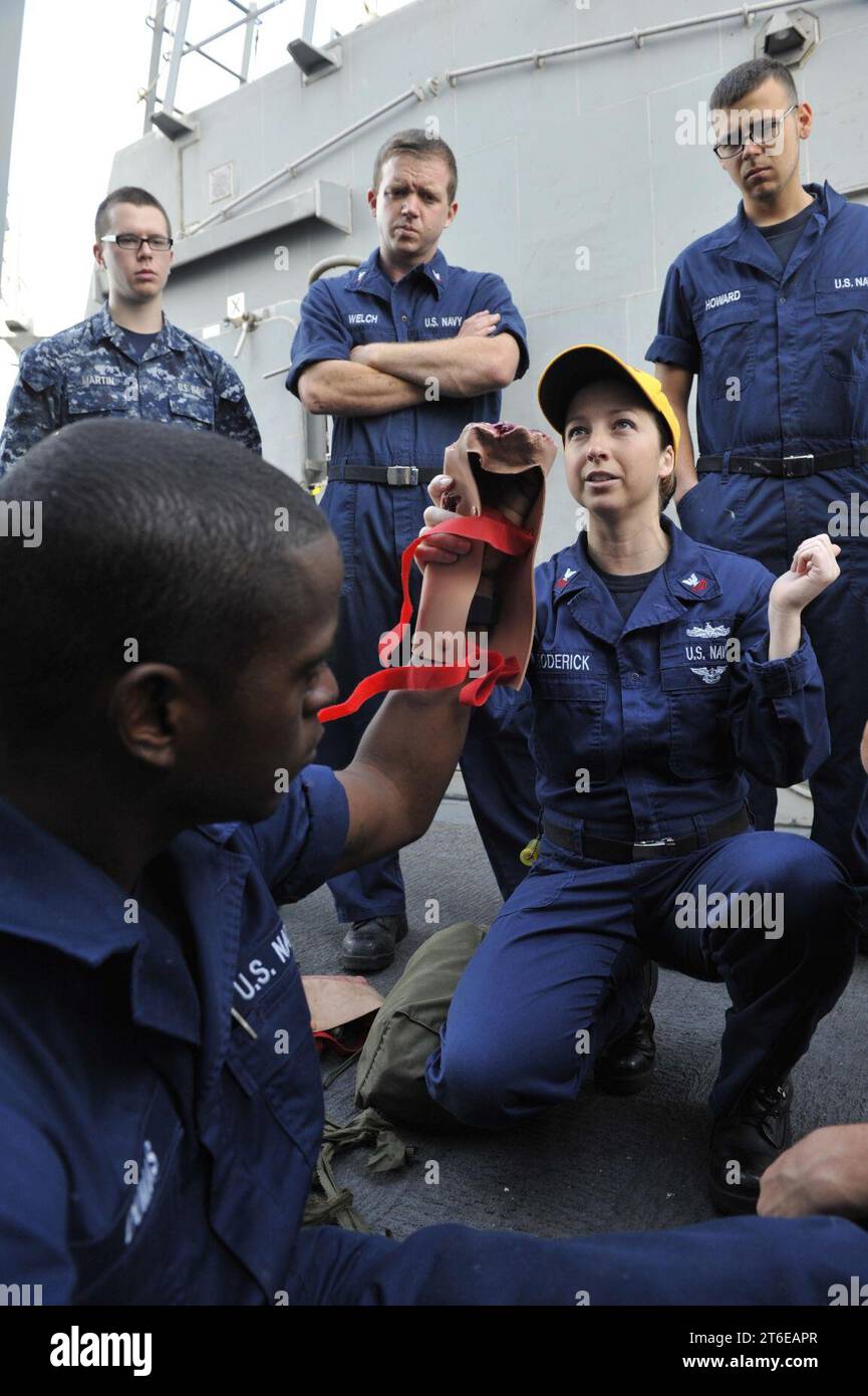 USS Jason Dunham drill 130118 Stock Photo - Alamy