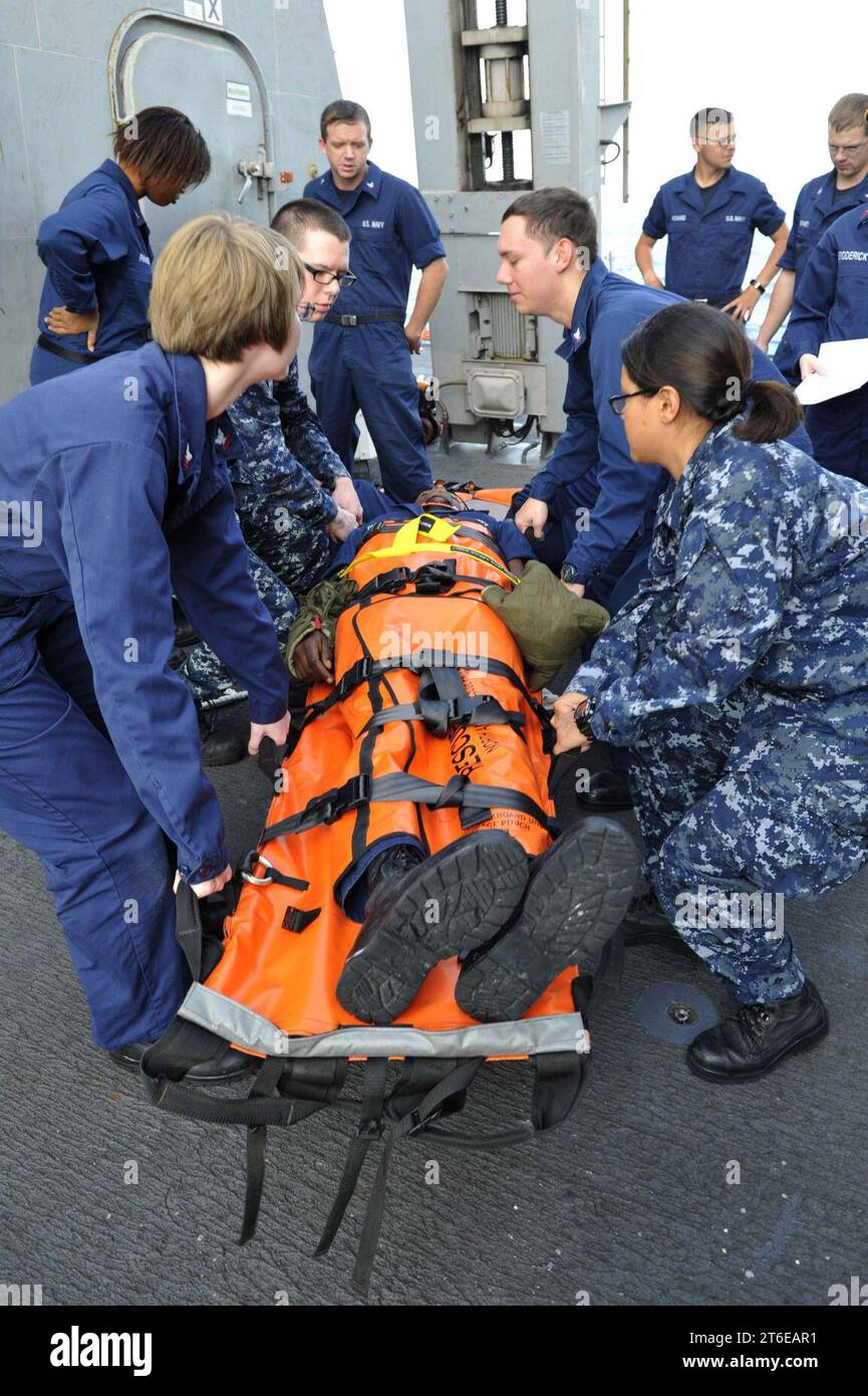 USS Jason Dunham drill 130118 Stock Photo - Alamy