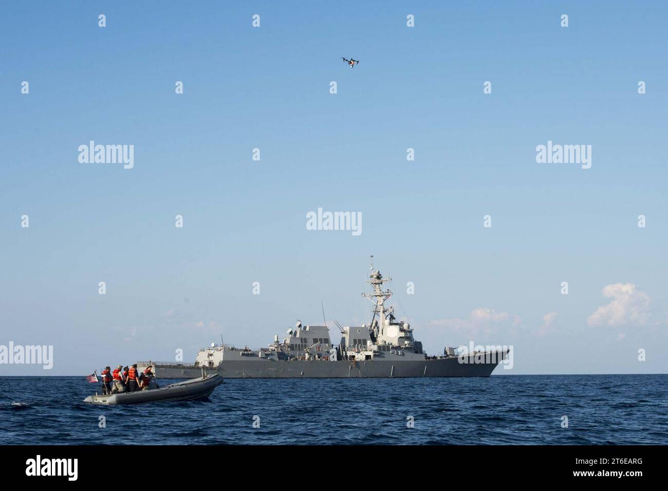 USS Jason Dunham conducts small boat operations and test unmanned ...