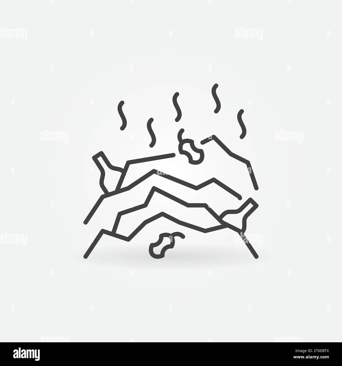 Rubbish Dump linear vector Garbage concept icon or logo element Stock ...