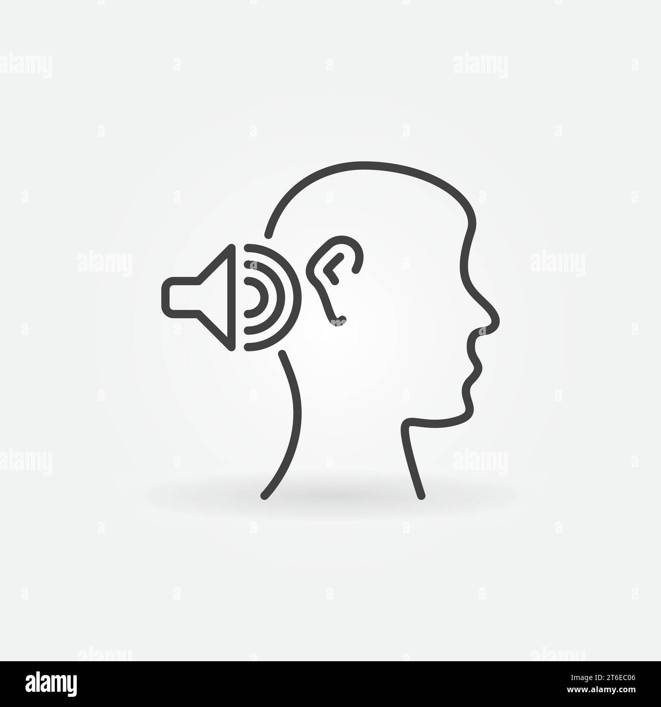 Noise Pollution vector concept icon or sign in outline style Stock Vector Image & Art - Alamy