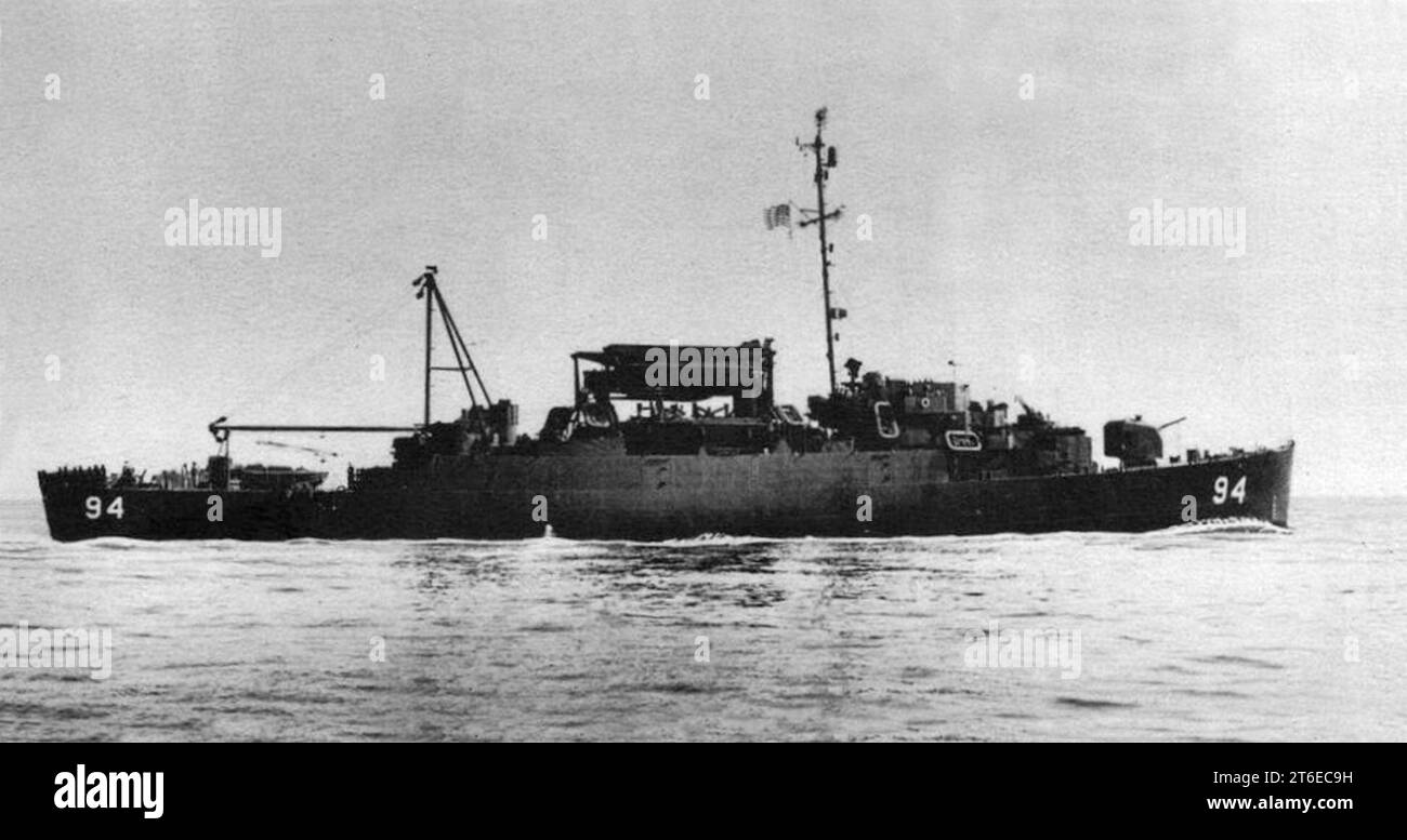 USS John Q. Roberts (APD-94) underway, circa in 1945 Stock Photo - Alamy