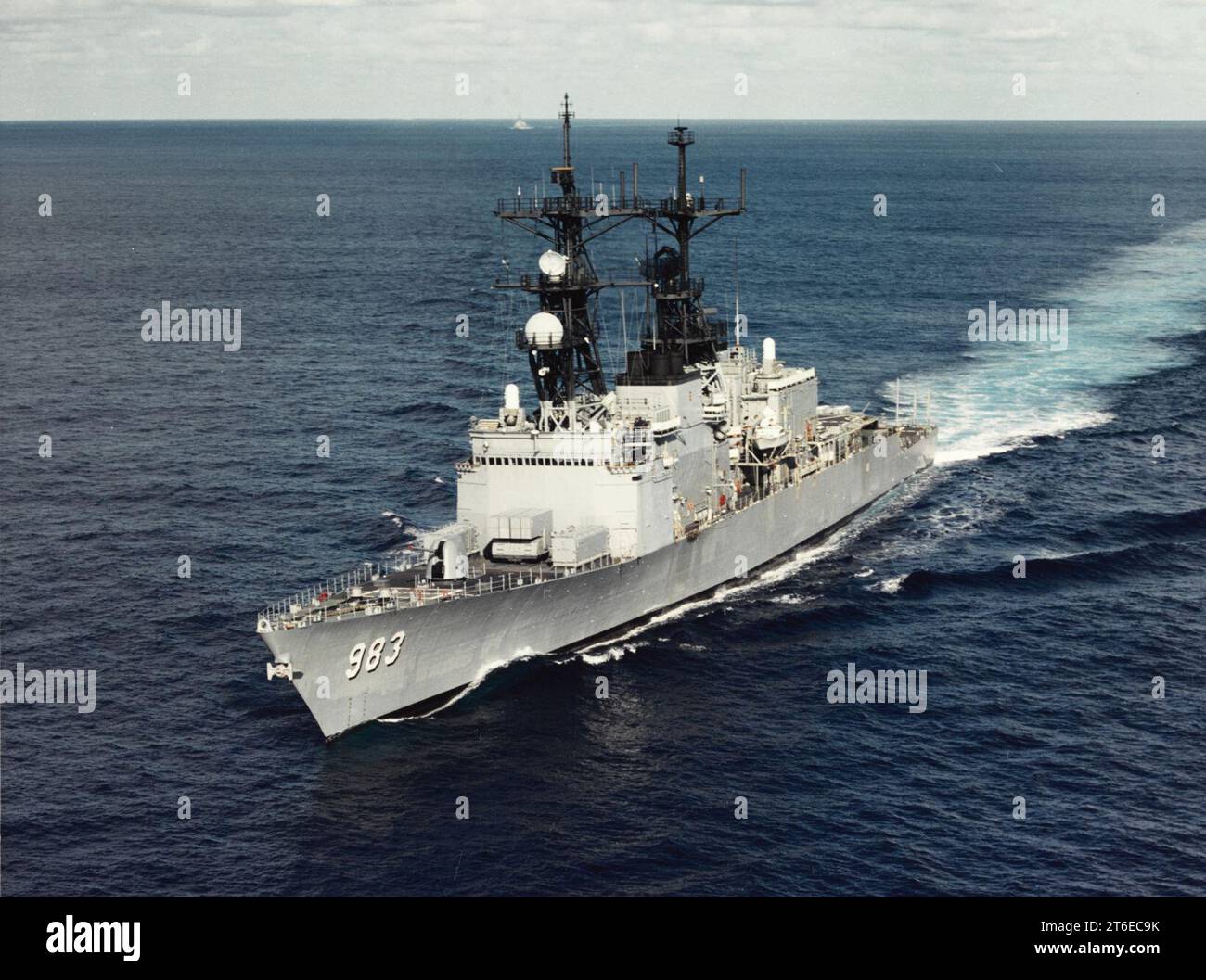 USS John Rodgers (DD-983) underway, circa the later 1980s or early ...