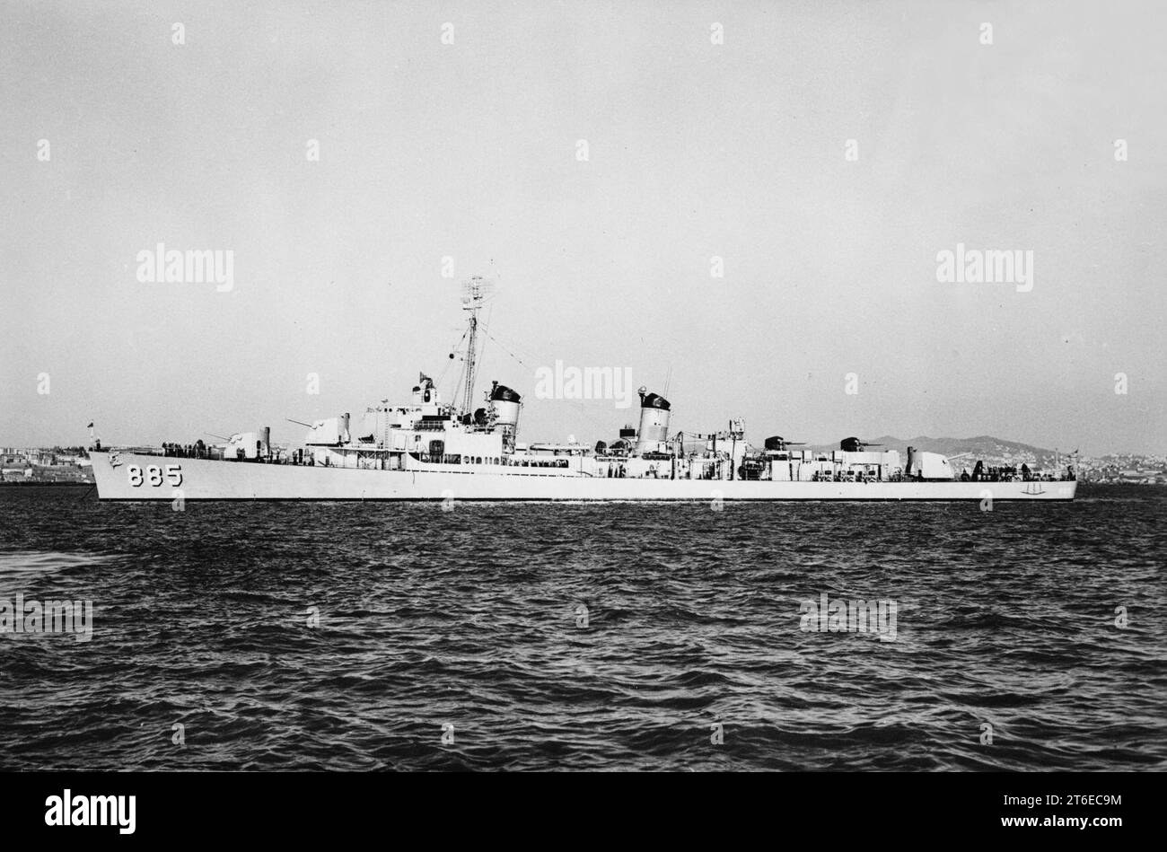 USS John R. Craig (DD-885) off the San Francisco Naval Shipyard on 13 ...
