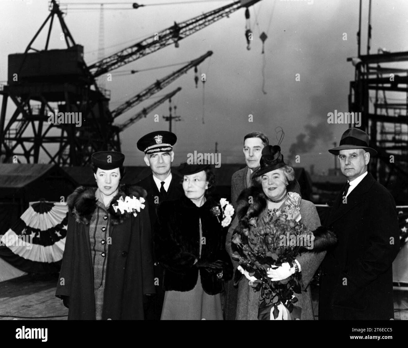USS Johnston (DD-557) sponsor’s party at Seattle-Tacoma Shipbuilding ...