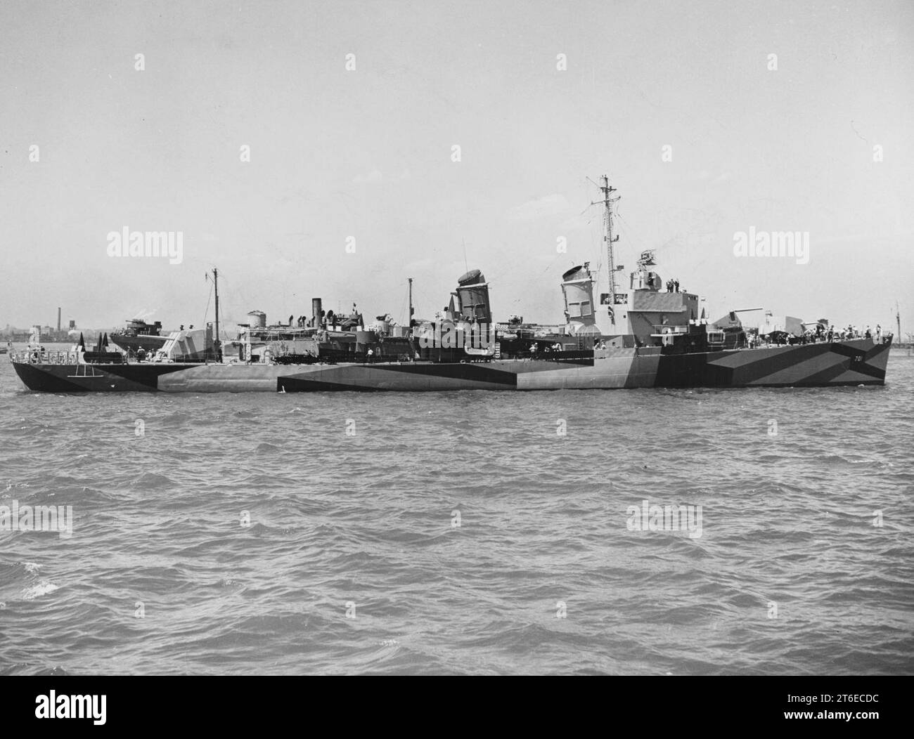 USS John W. Weeks (DD-701) off Kearny, New Jersey (USA), circa in July ...