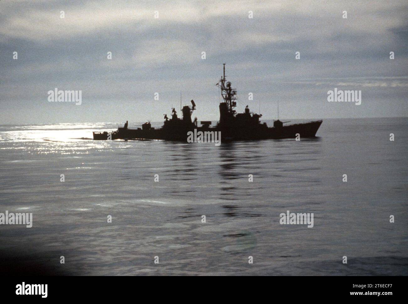 USS Joseph Strauss (DDG-16) underway in the Pacific Ocean on 12 April ...