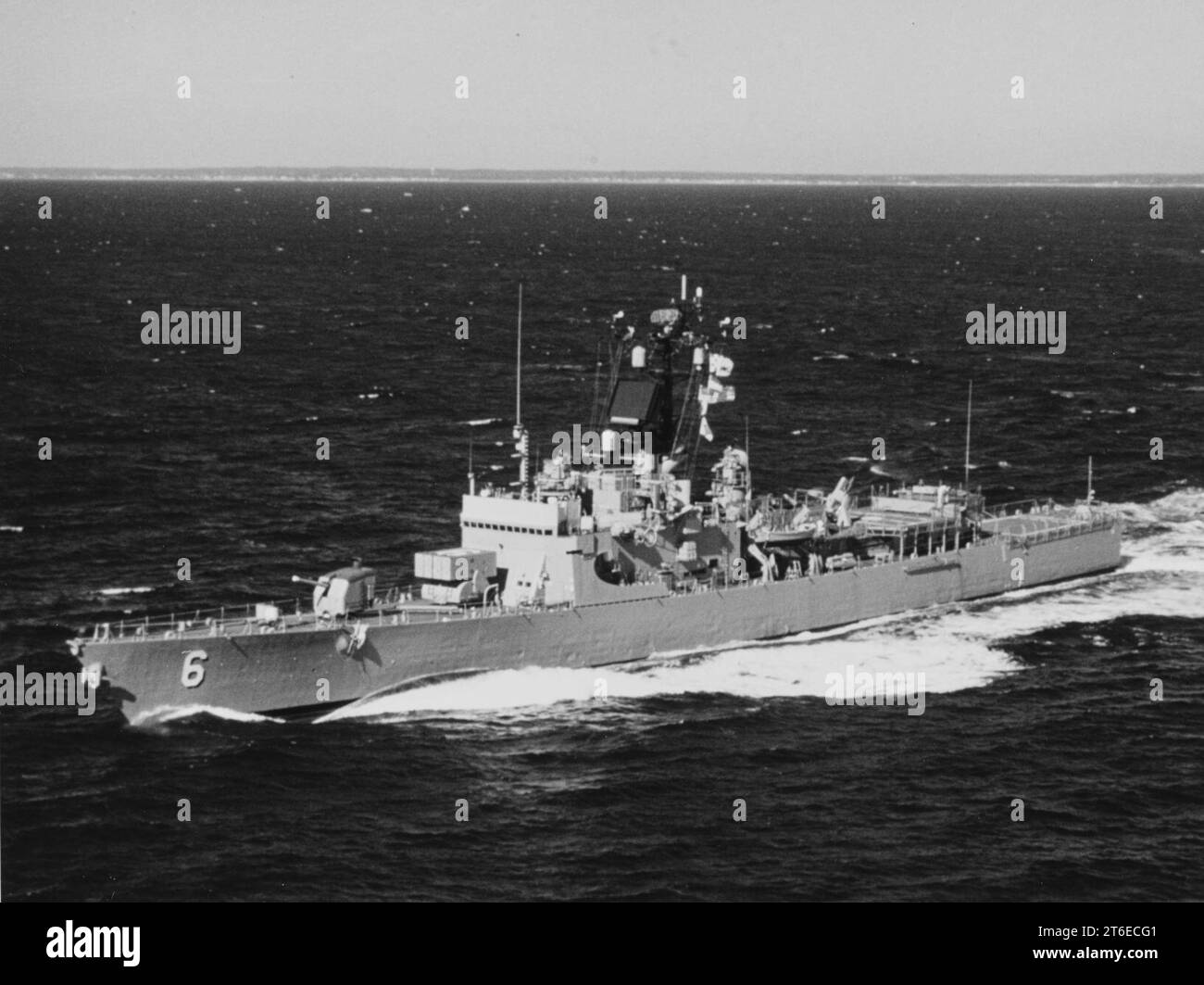 USS Julius A. Furer (DEG-6) underway in the Atlantic Ocean on 12 ...