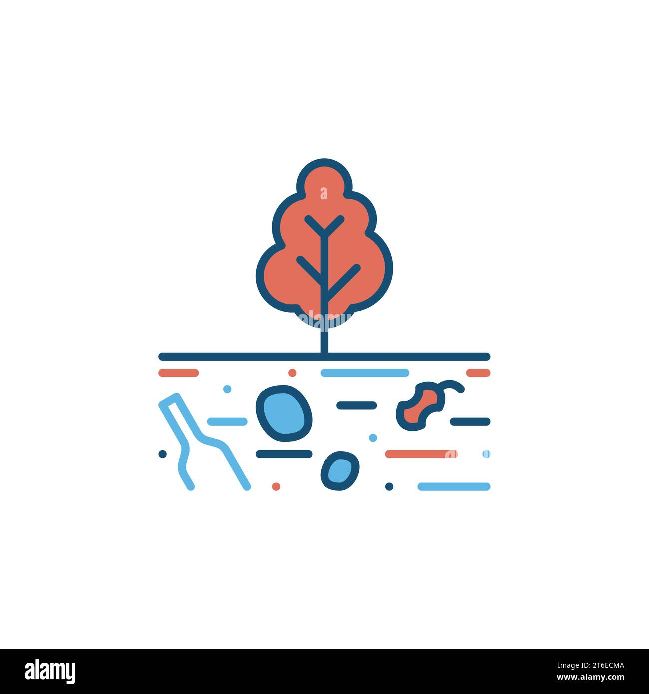 Soil Pollution vector concept creative icon or symbol Stock Vector ...