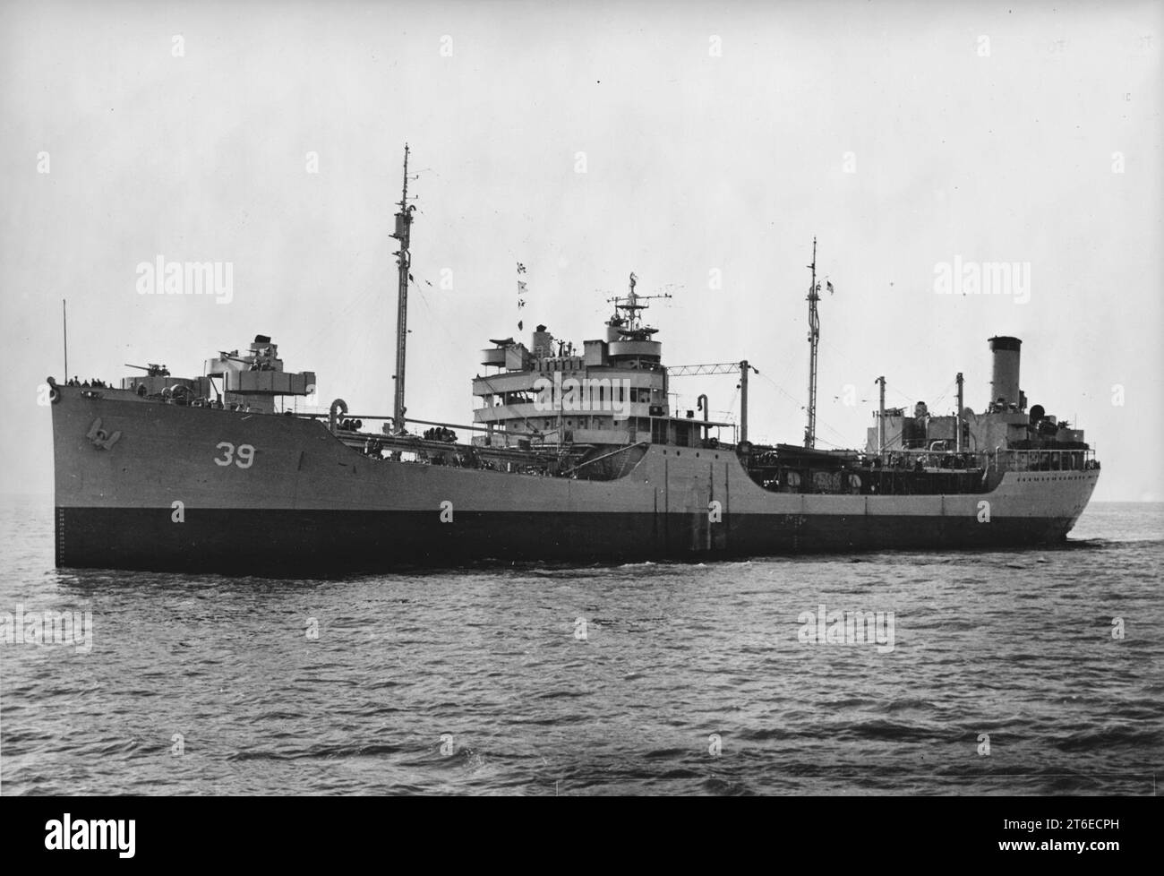 USS Kankakee (AO-39) off the San Francisco Naval Shipyard on 1 May 1953 ...