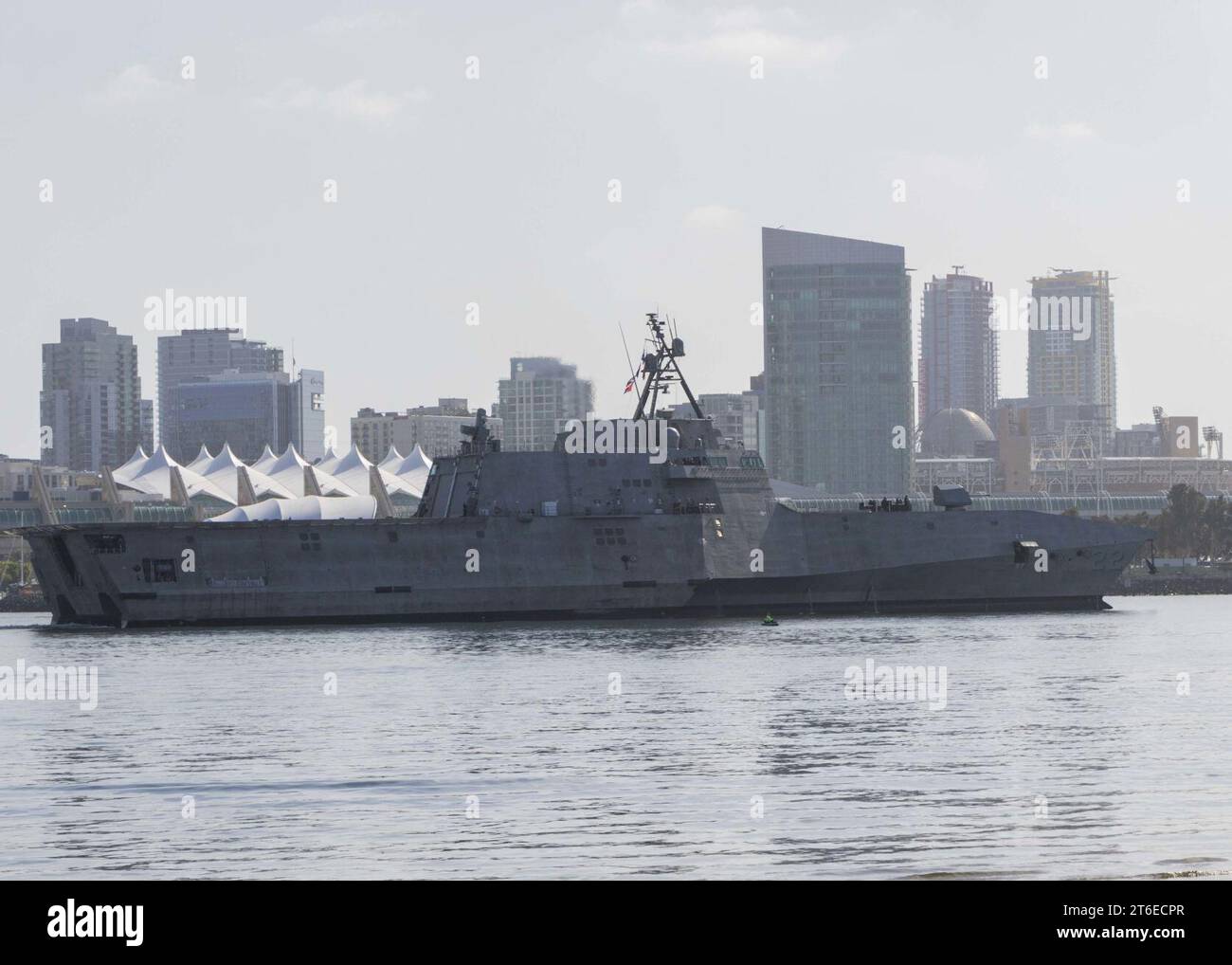 USS Kansas City (LCS 22) arrives at Naval Base San Diego for the first ...