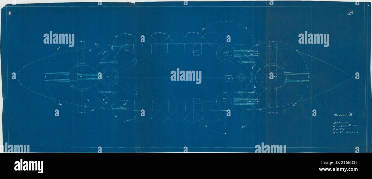 USS Kearsarge (BB-5) and USS Kentucky (BB-6)- Design ''B'' Battery Stock Photo - Alamy