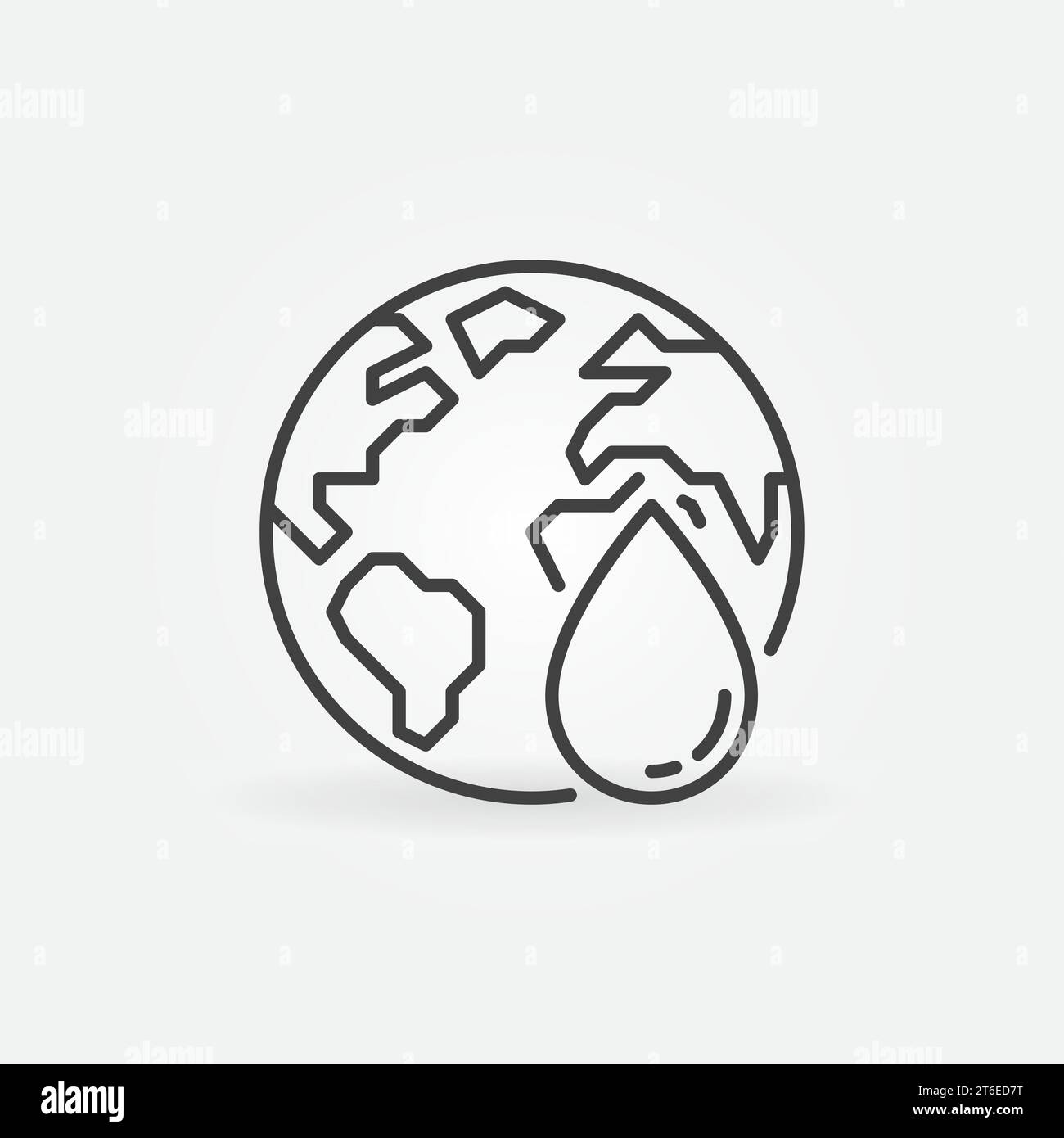 World map water drop Stock Vector Images - Alamy