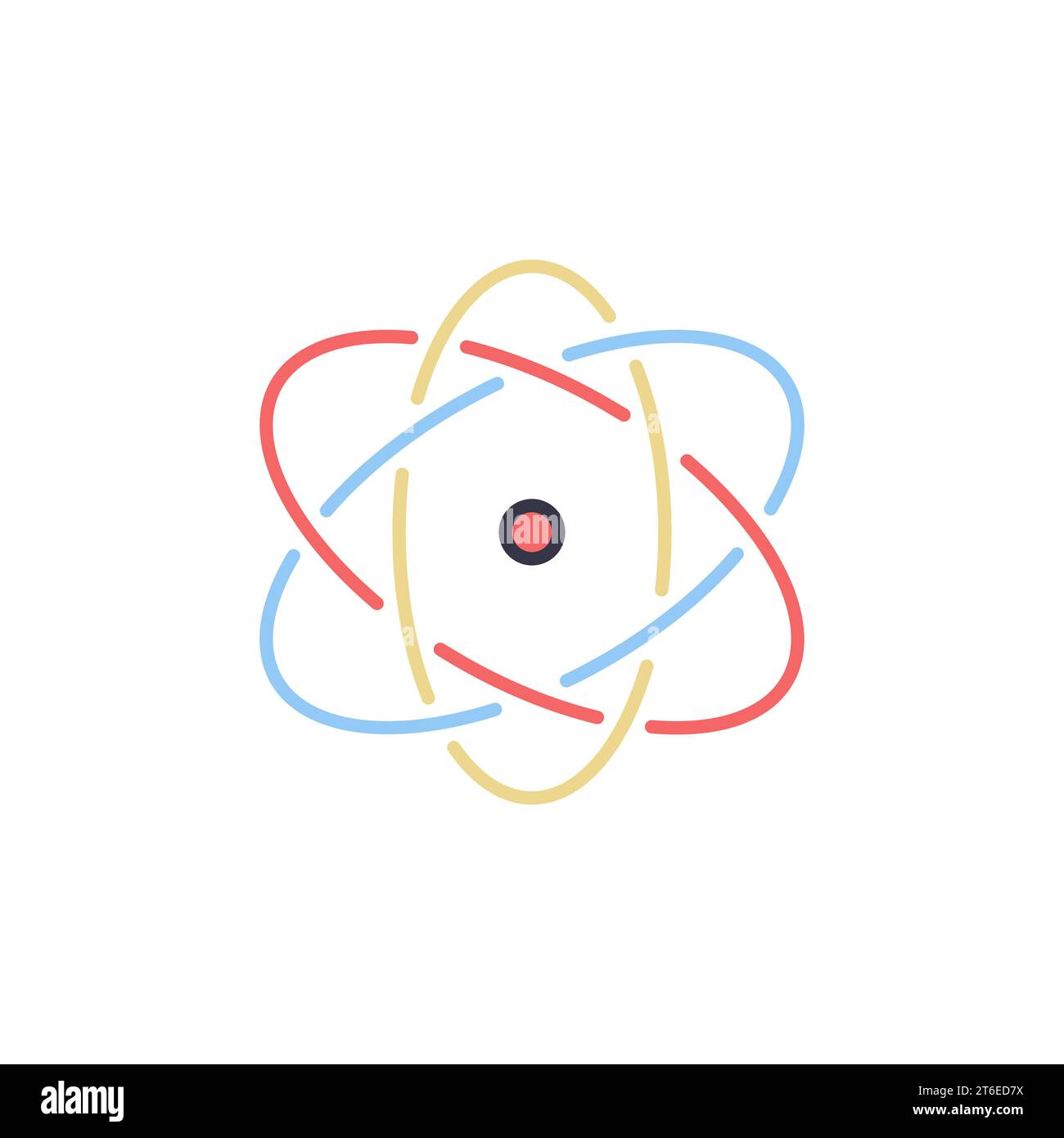 Atom vector concept creative colorful icon or logo element Stock Vector ...