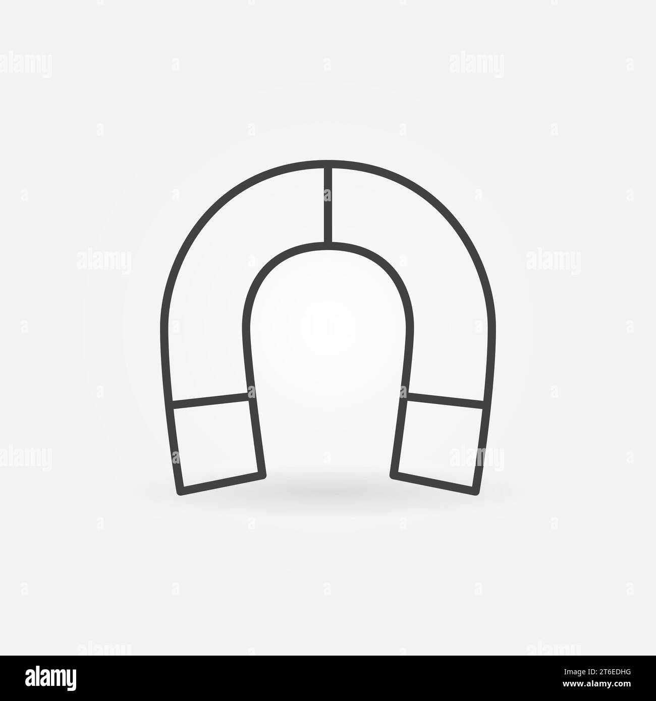 Magnet vector concept icon or symbol in thin line style Stock Vector ...