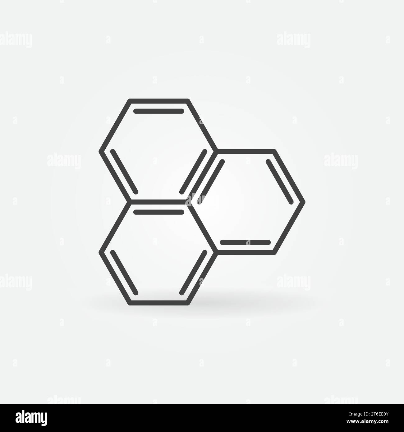 Chemistry Hexagon nano Molecule vector Biotechnology concept icon or ...