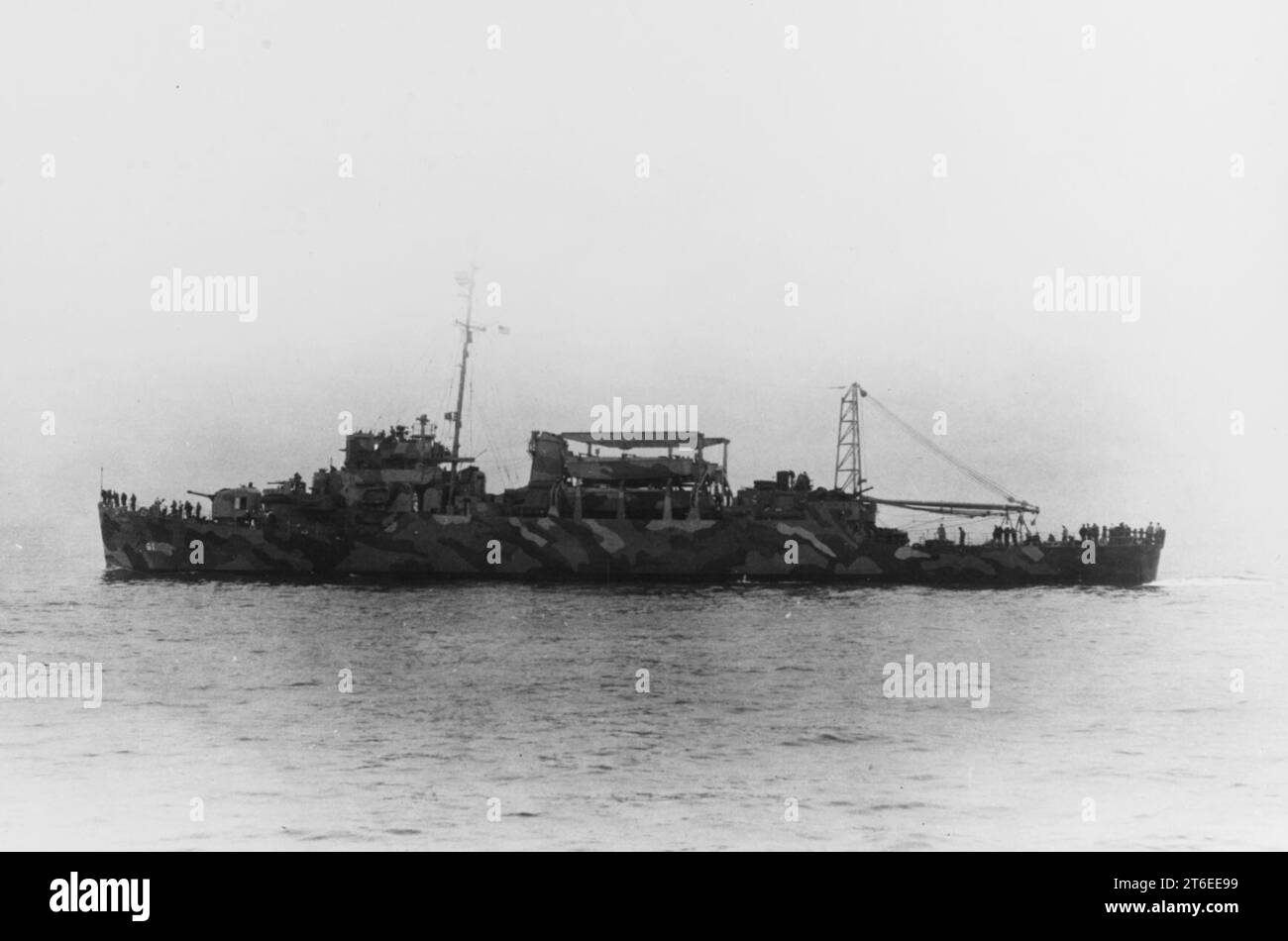 USS Kephart (APD-61) underway off the New York Naval Shipyard on 20 ...