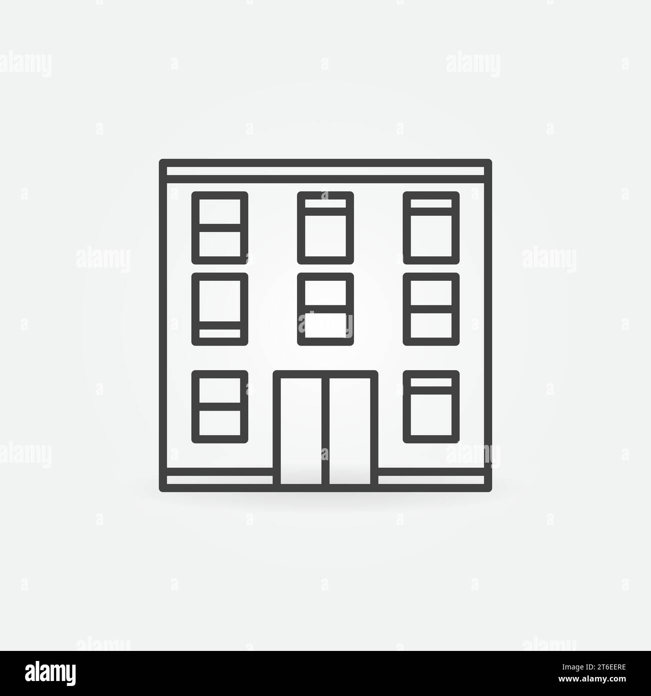 Multi-Storey Building vector concept icon or sign in outline style ...