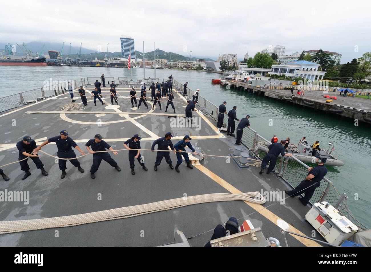 USS Laboon departs Batumi, Georgia Stock Photo - Alamy