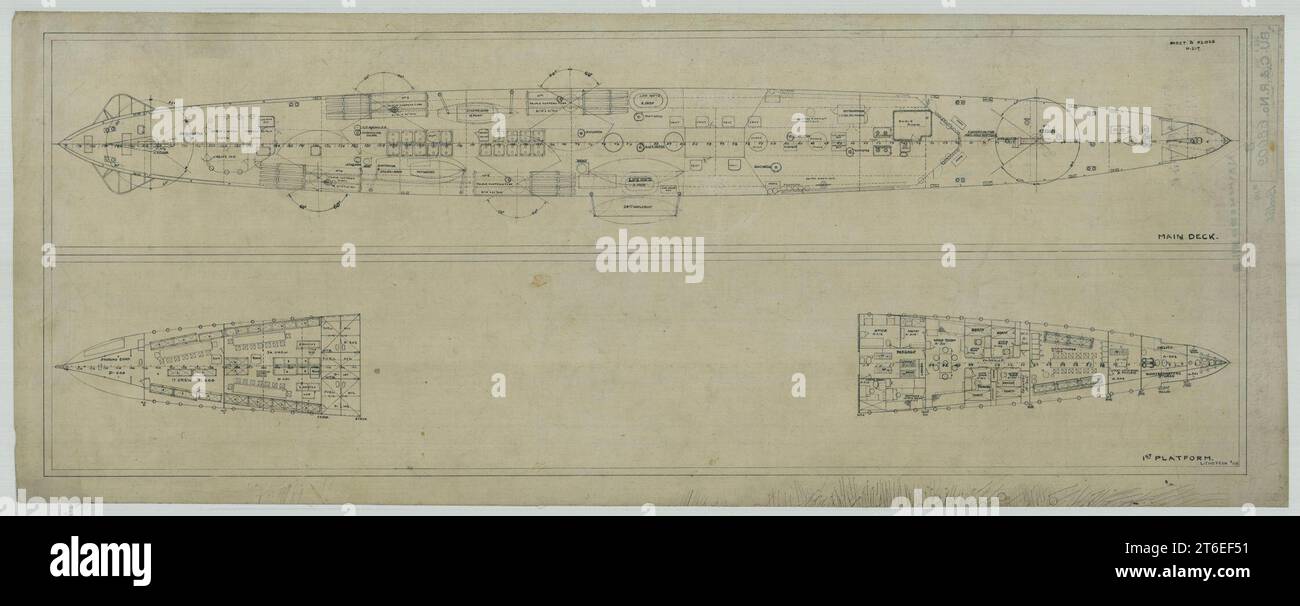 USS Lamberton (DMS-2)- Main Deck; 1st Platform Stock Photo - Alamy