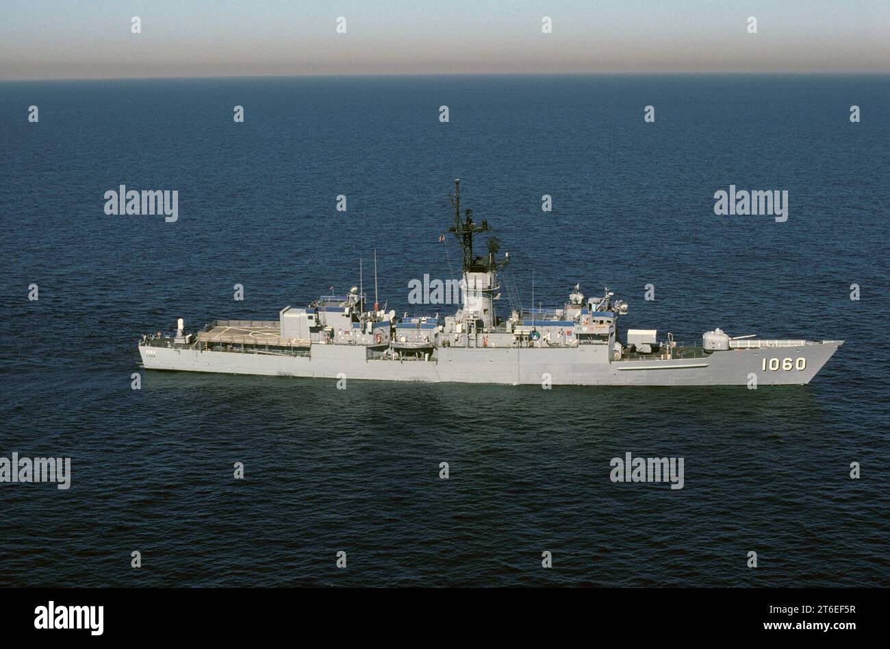 USS Lang (FF-1060) at sea on 1 October 1985 (6408175 Stock Photo - Alamy