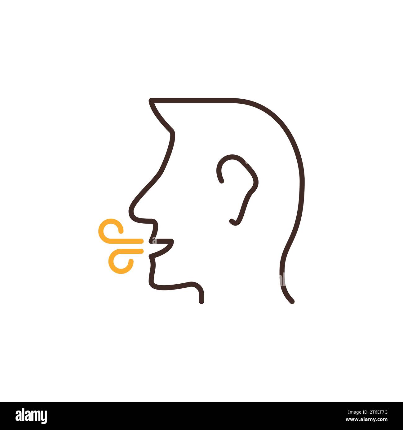 Coughing sick person feeling Cut Out Stock Images & Pictures - Alamy