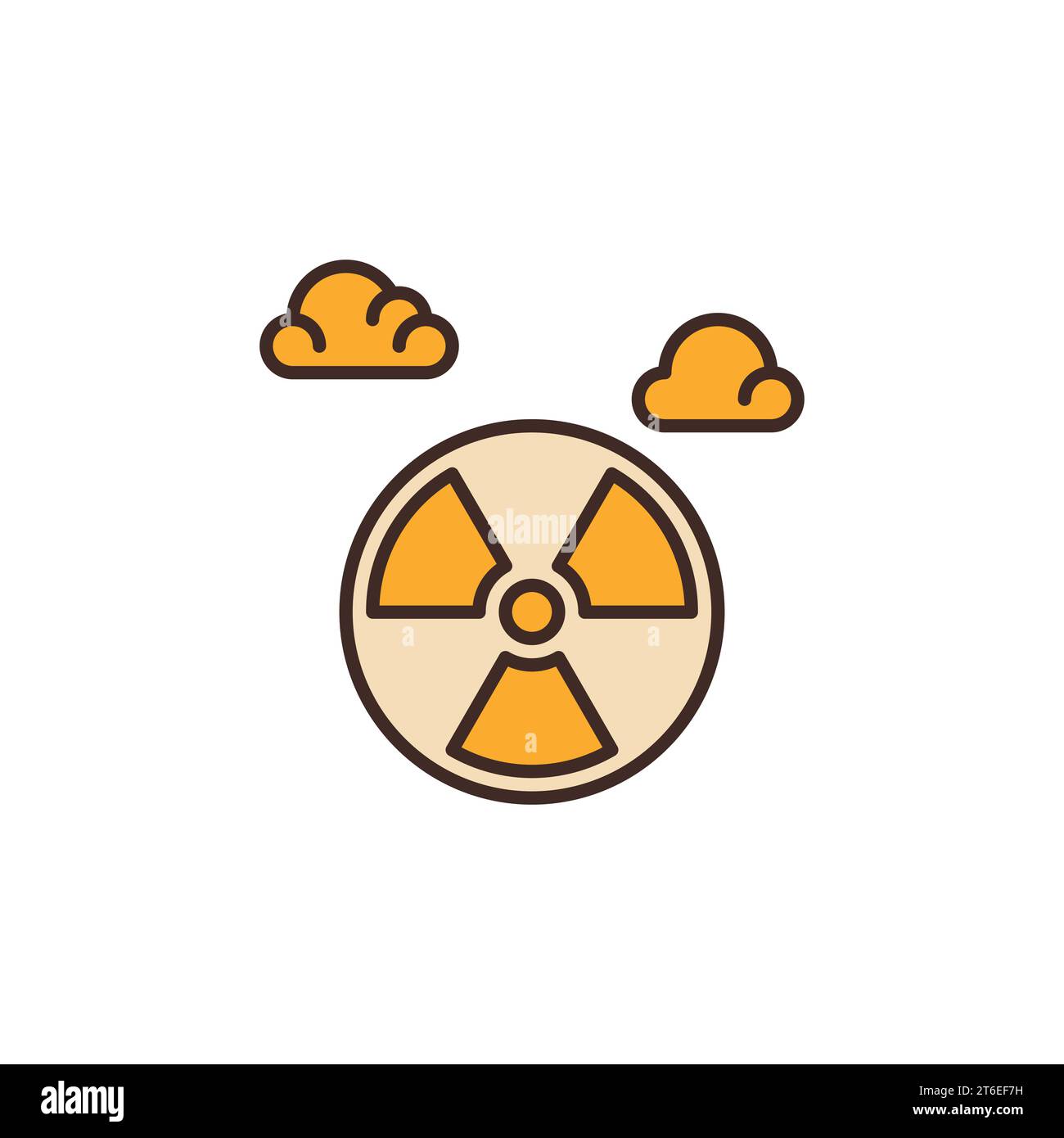 Radiation in Air vector concept colored icon or symbol Stock Vector ...