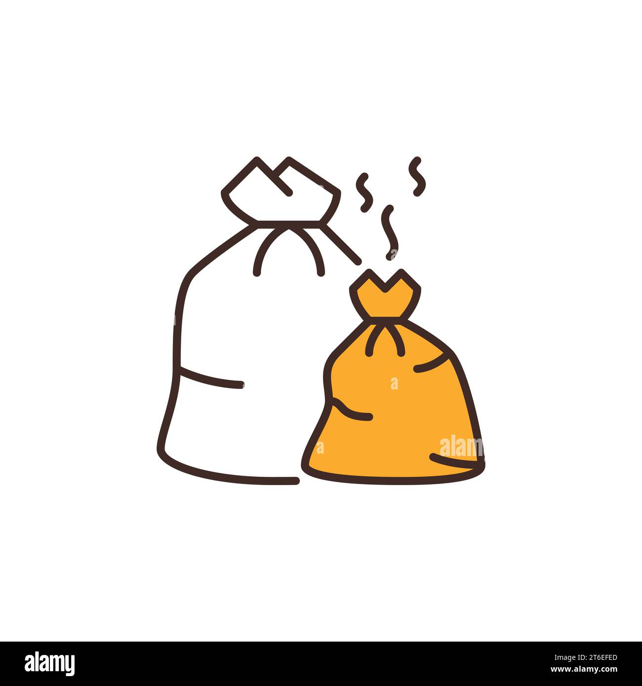 Garbage bags concept icon Stock Vector Images - Alamy