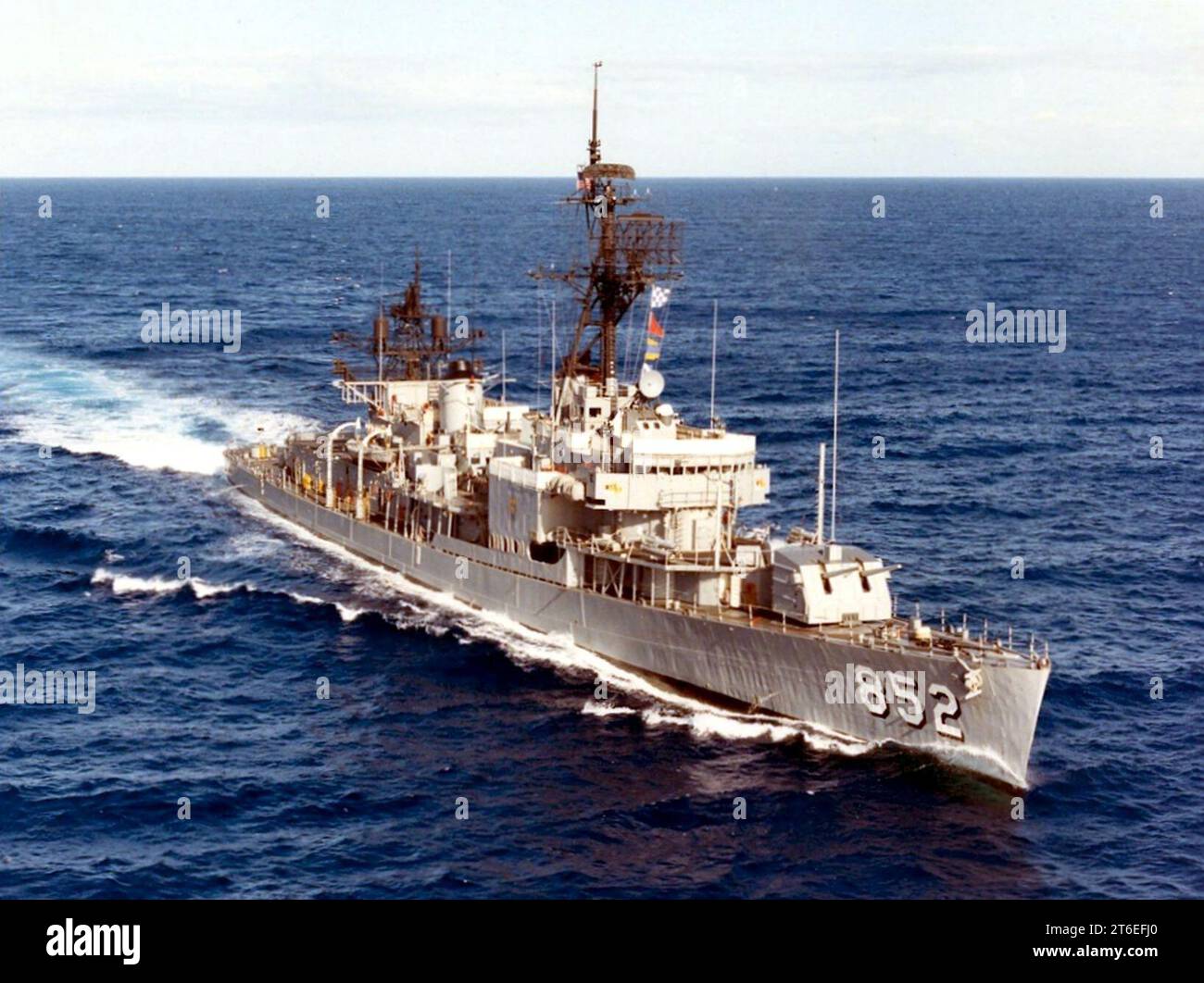 USS Leonard F. Mason (DD-852) underway in 1974 Stock Photo - Alamy