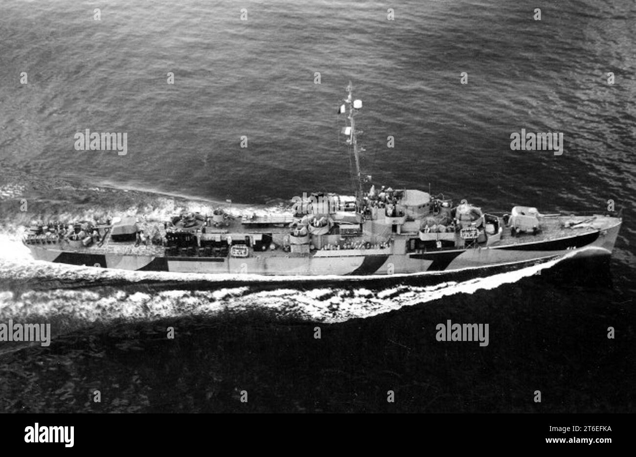 USS LeRay Wilson (DE-414) underway off Boston, Massachusetts (USA) on 4 ...