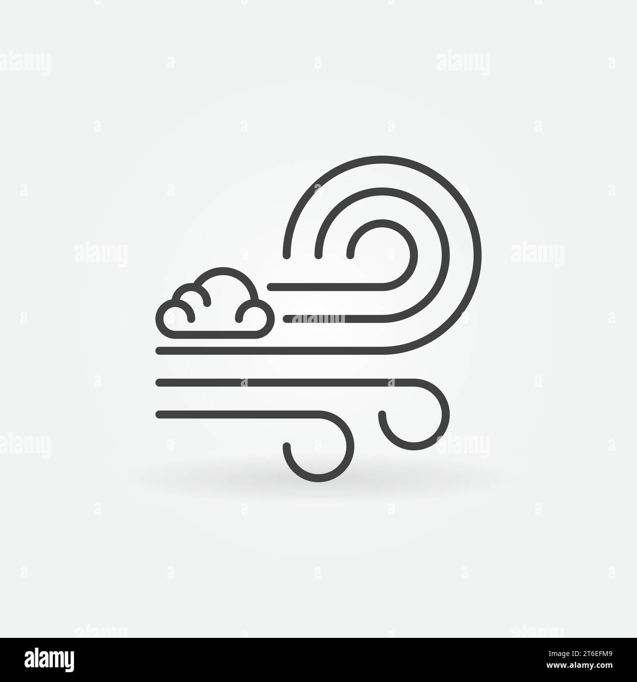 Air wind icon outline hi-res stock photography and images - Alamy