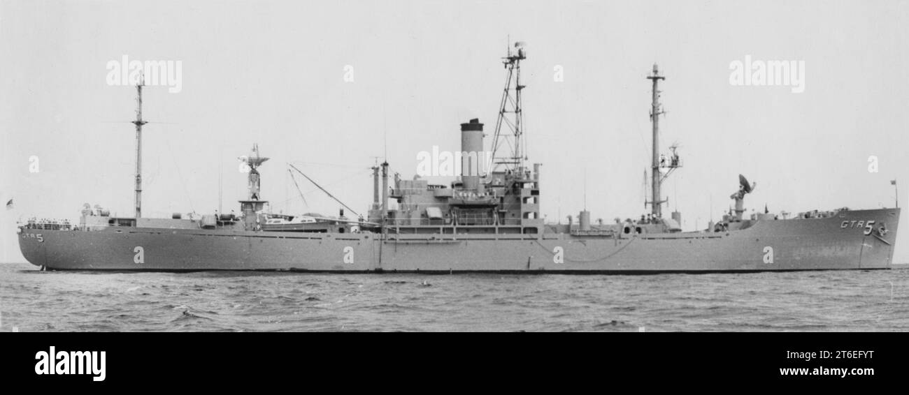 USS Liberty (AGTR-5), broadside view, circa 1965 Stock Photo - Alamy