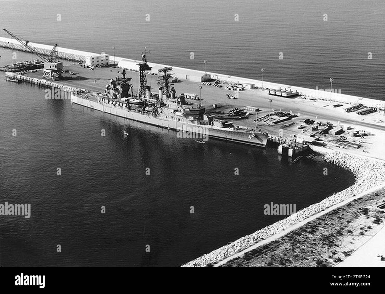 USS Little Rock (CLG-4) at Naval Station Rota in 1970 Stock Photo - Alamy