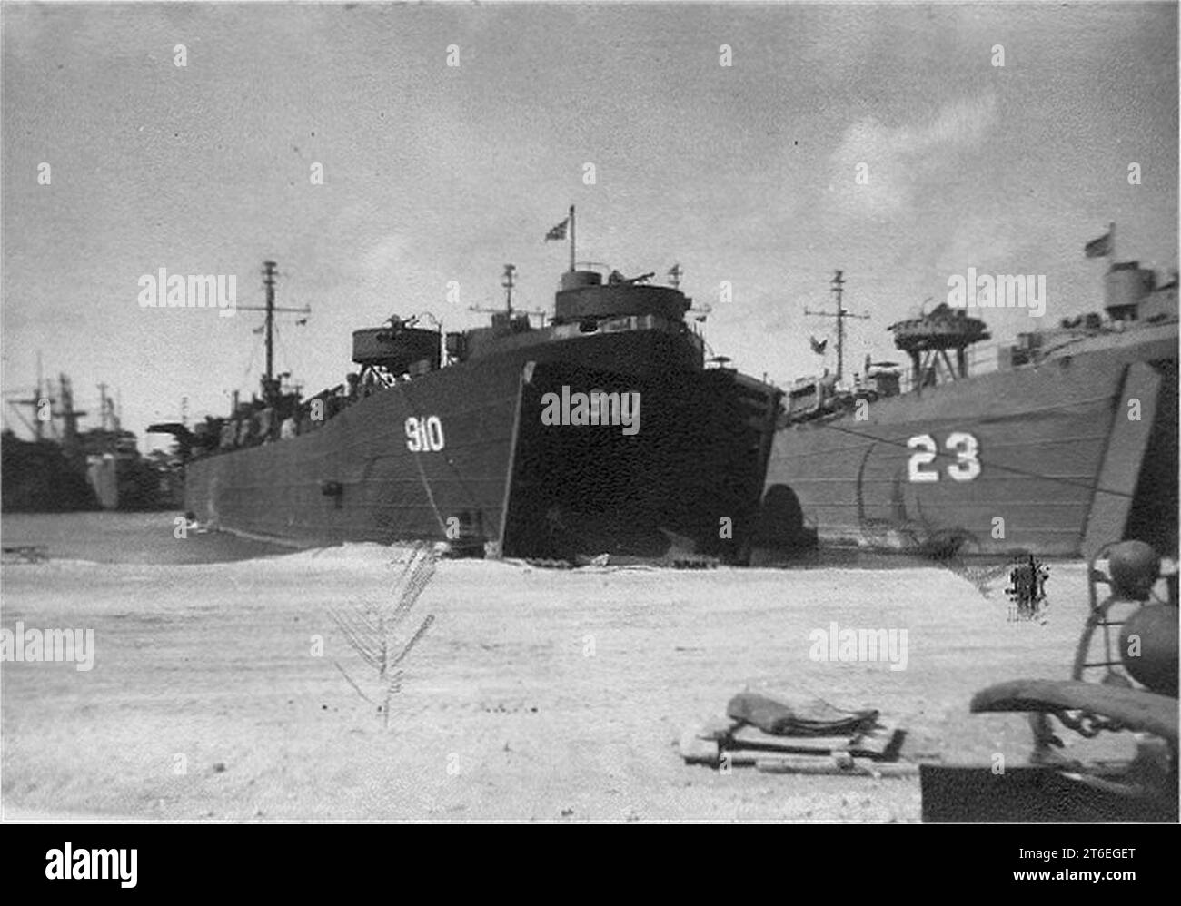 USS LST-23 USS LST 910 Philippines 1944 Stock Photo - Alamy