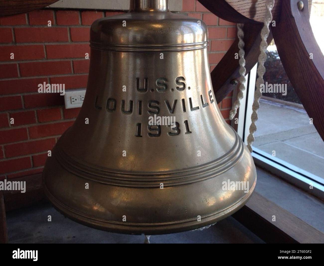 USS Louisville ship's bell 3 Stock Photo - Alamy