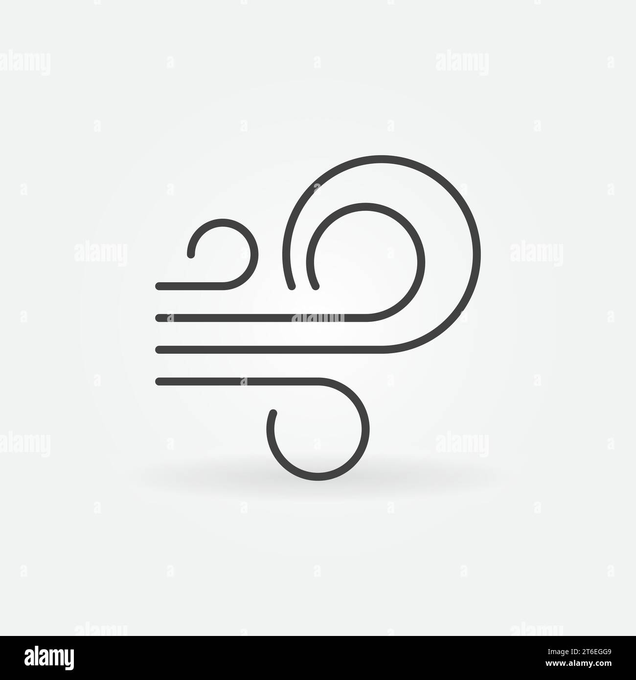 Wind Flows vector concept icon or sign in outline style Stock Vector ...