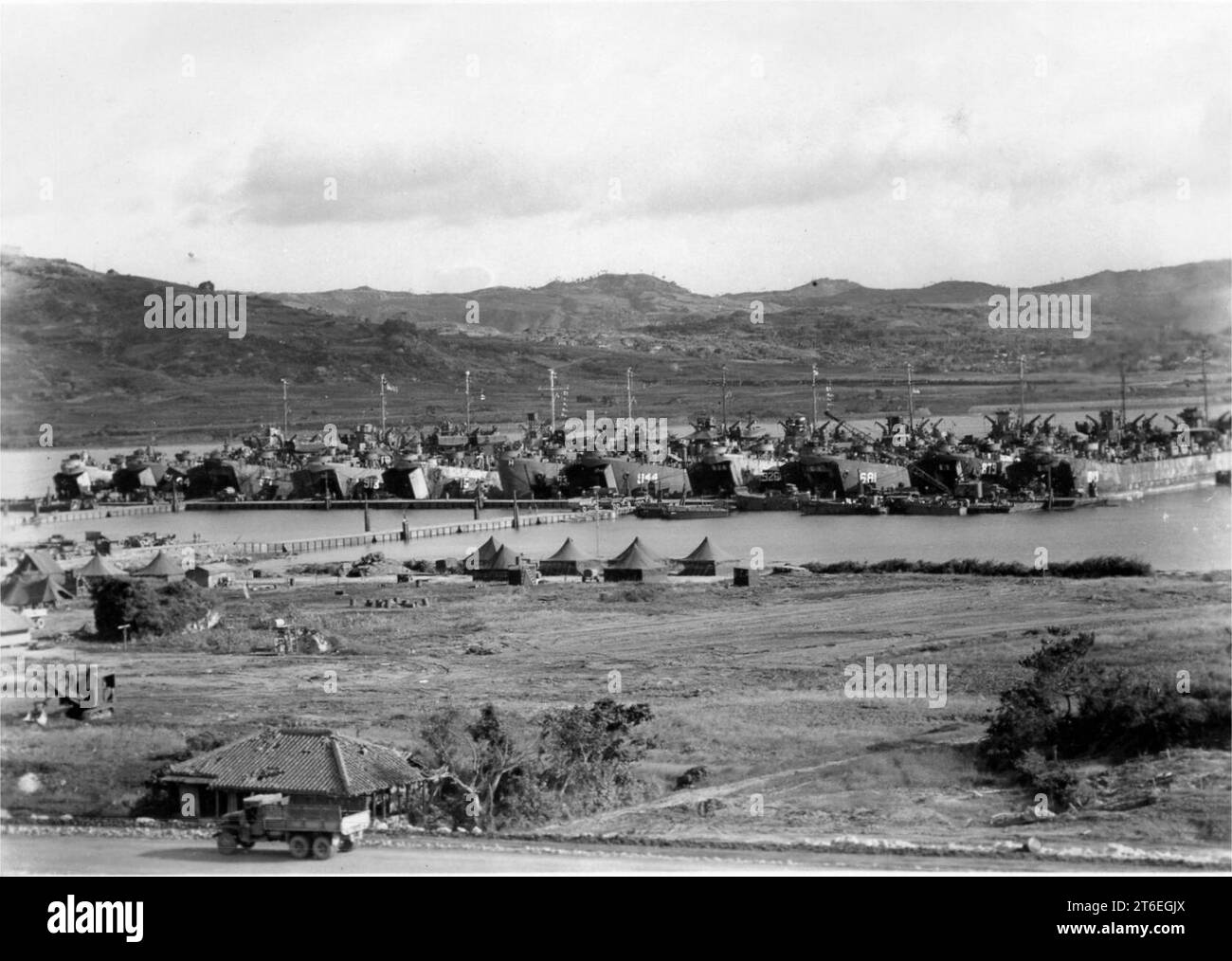USS LST-944 Yonabaru 23 July 1945 Stock Photo - Alamy