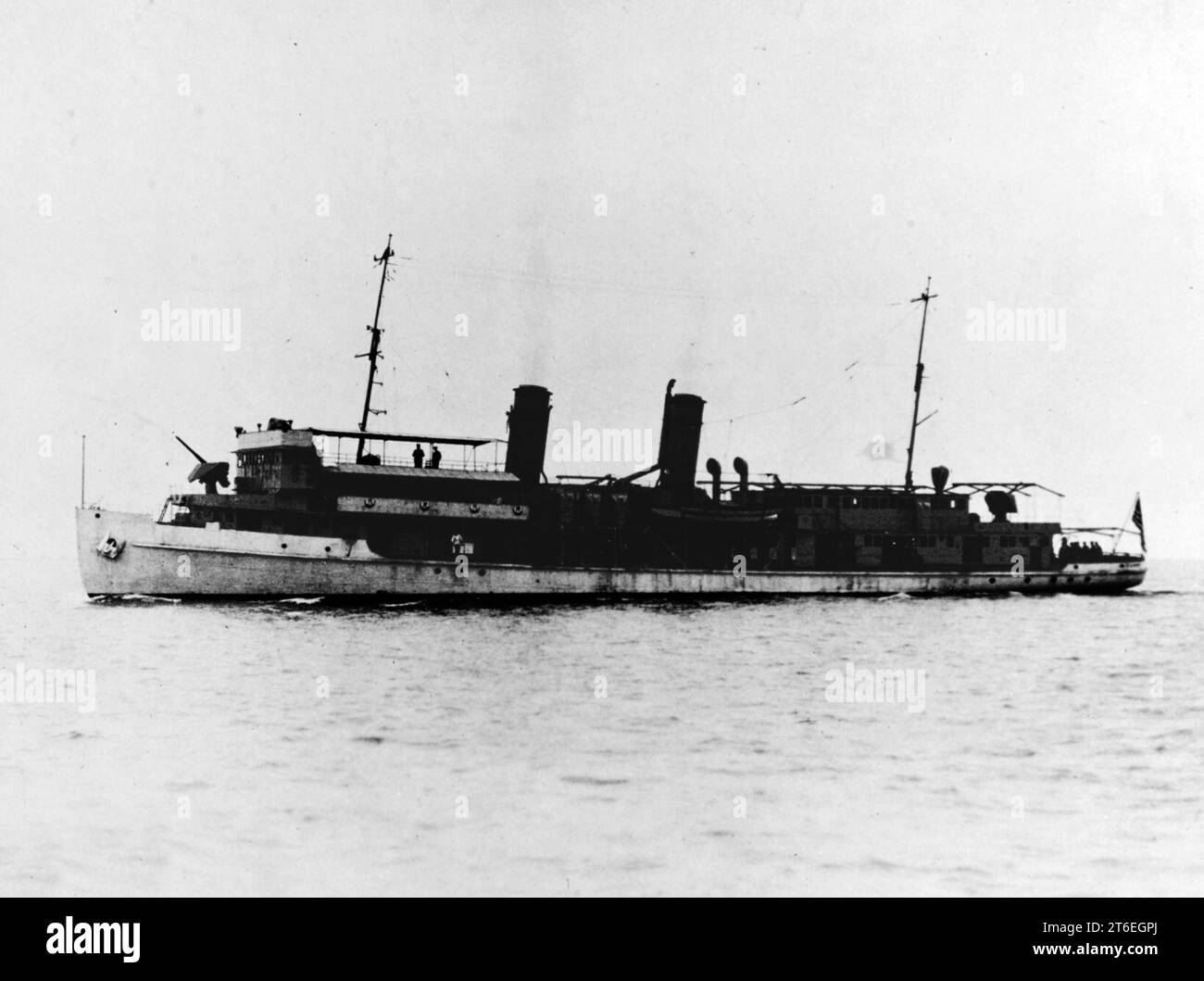 USS Luzon (PG-47) running trials off Woosung China, 21 May 1928 Stock ...
