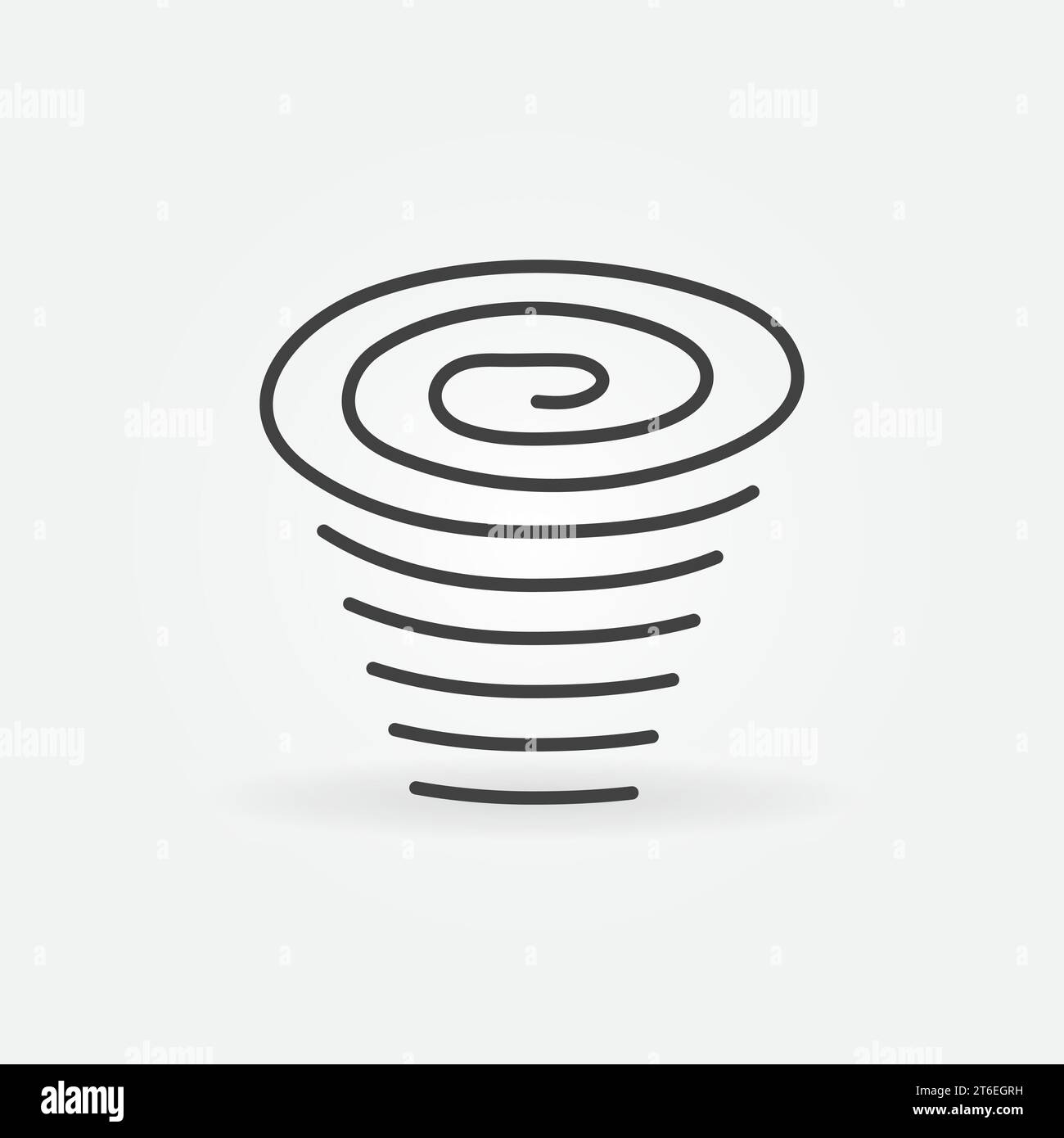 Tornado linear icon cyclone hi-res stock photography and images - Alamy