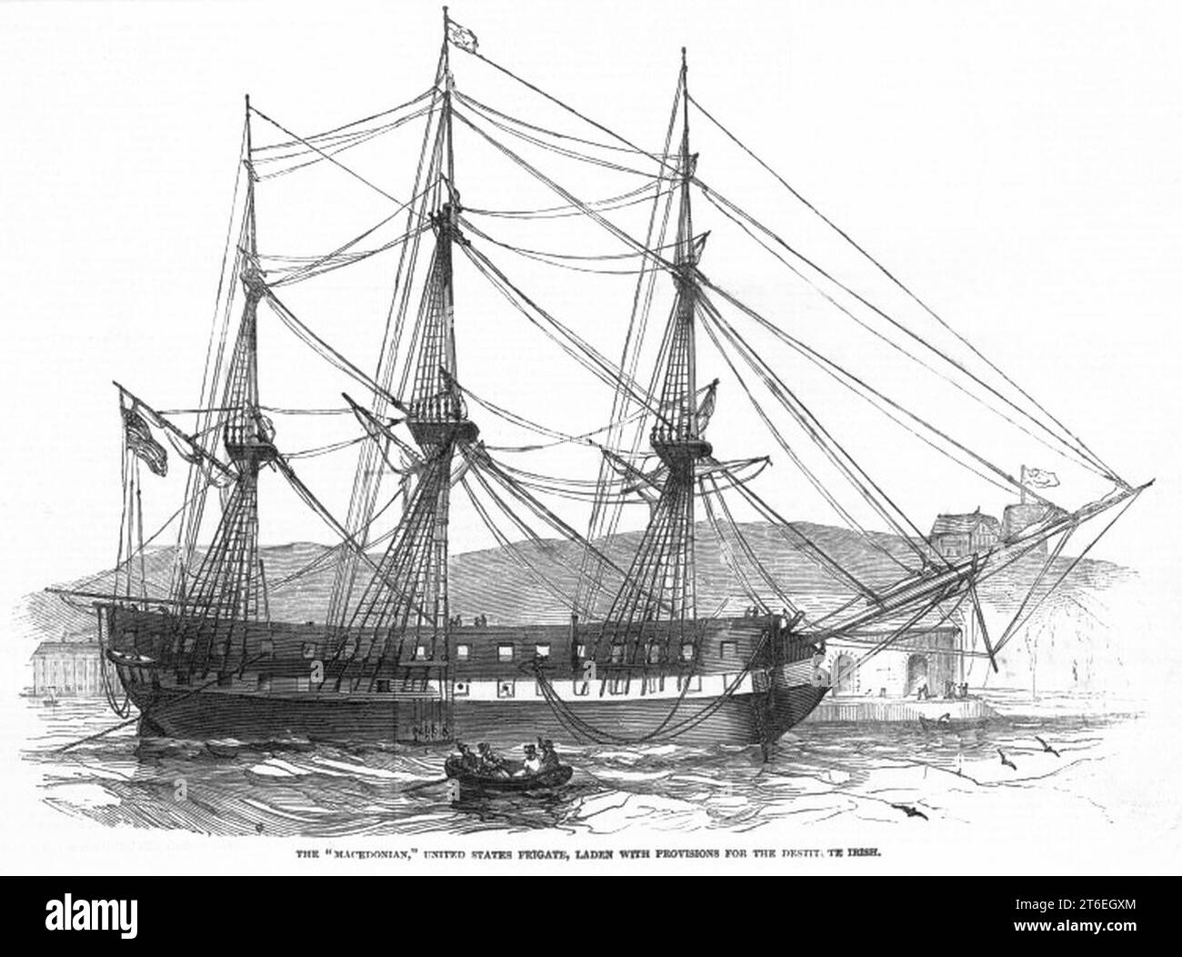 USS Macedonian in Ireland Stock Photo - Alamy