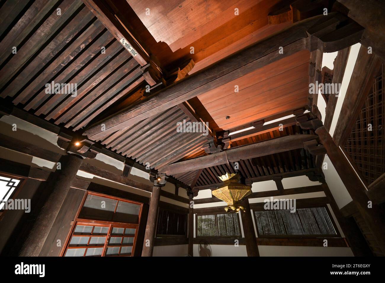 A photo shows the National Treasure Kannon Hall of Ko-onji Temple after ...