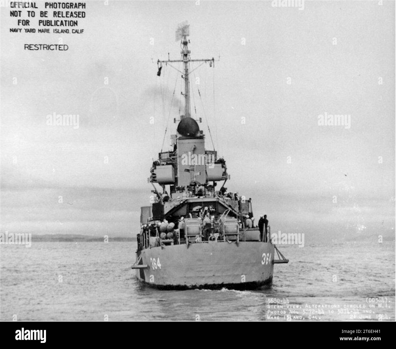 USS Mahan stern 1944 Stock Photo - Alamy