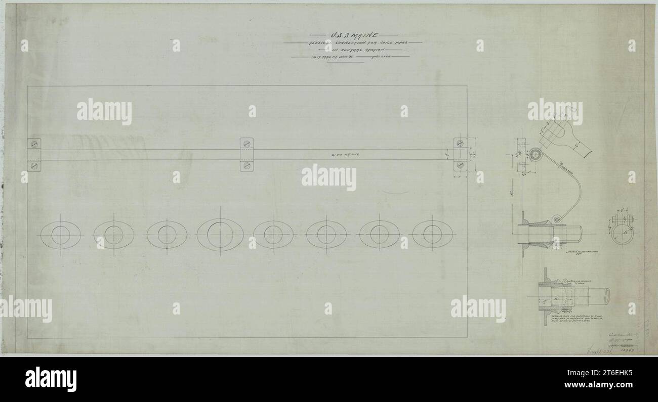 USS Maine (ACR-1)- Flexible Connection for Voice Pipes in Central ...