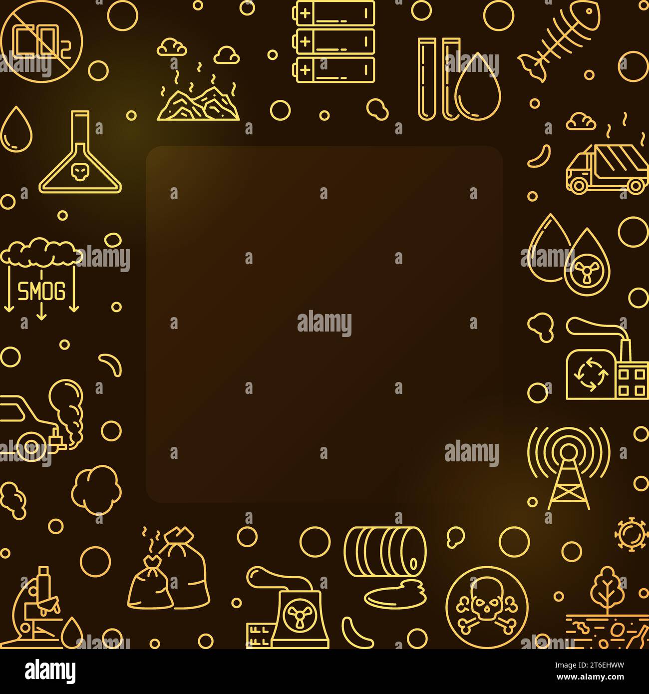 Polluted contaminated site Stock Vector Images - Alamy