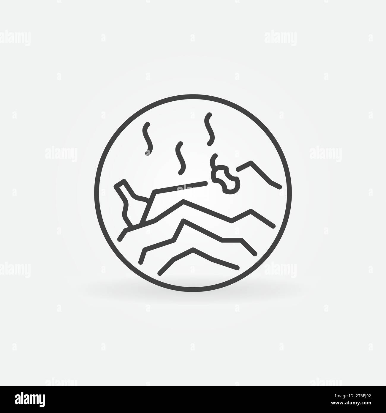 Garbage Dump outline icon. Rubbish sign. Environment pollution vector ...